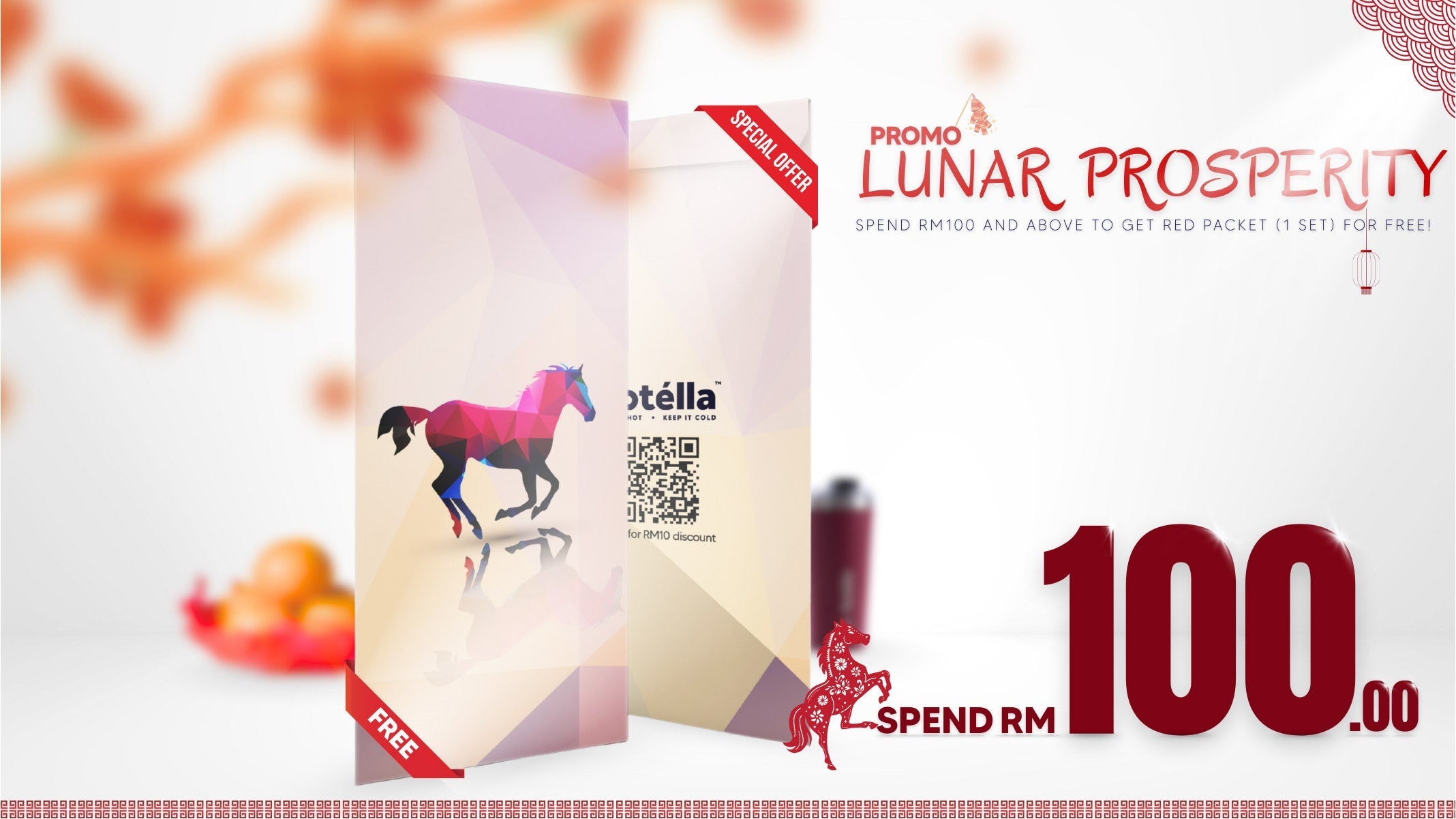 FREE 1 set of red packet with RM100+ spend – Botella